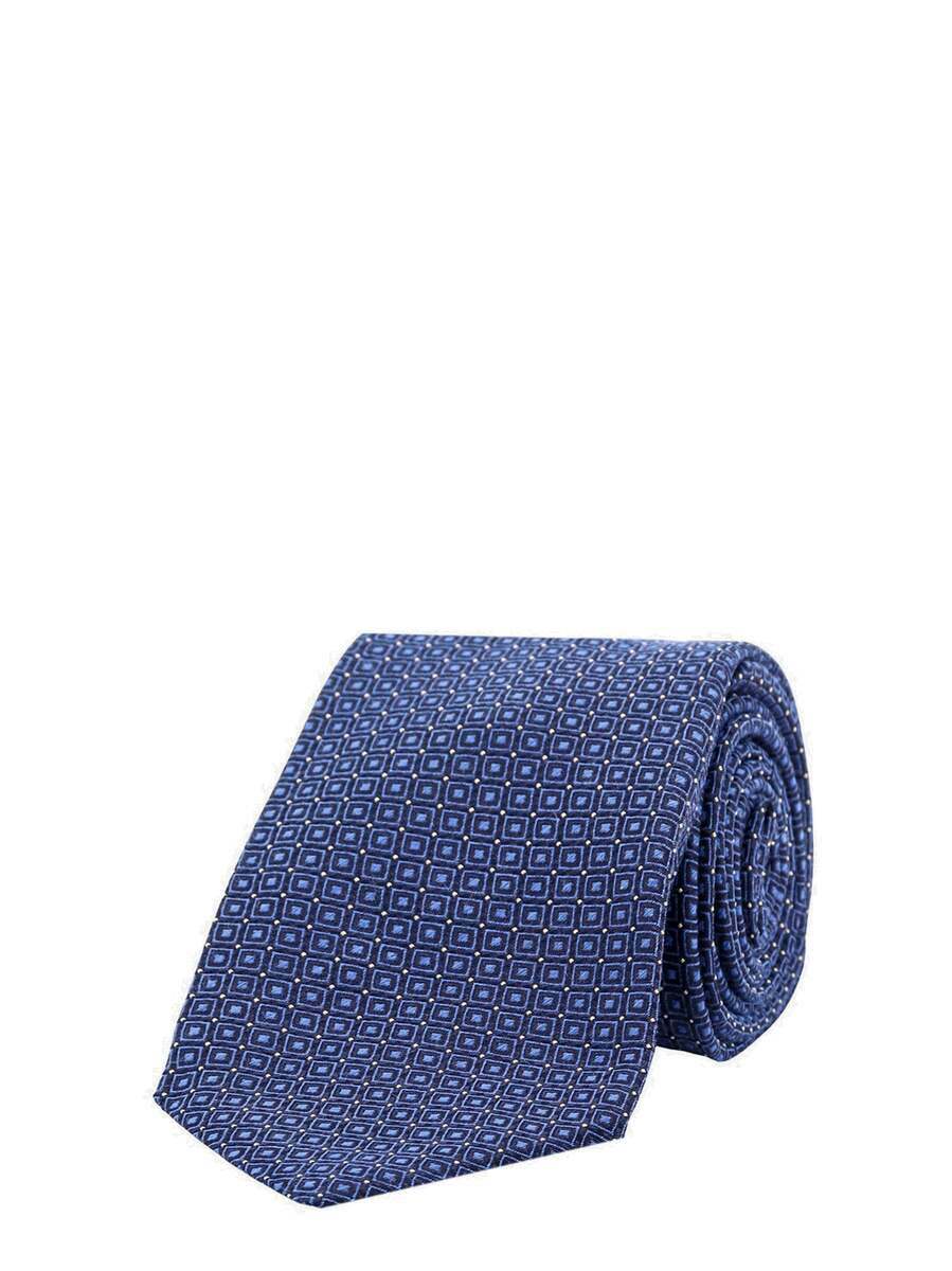Kiton Ciro Paone Tie Blue Mens Kiton