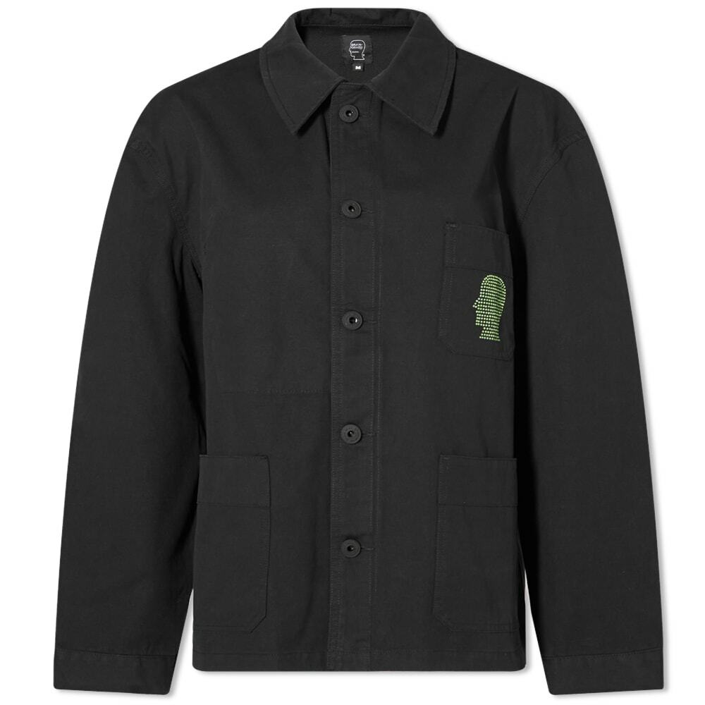 Brain Dead Women's Squirrel Rhinestone Chore Coat in Washed Black Brain ...