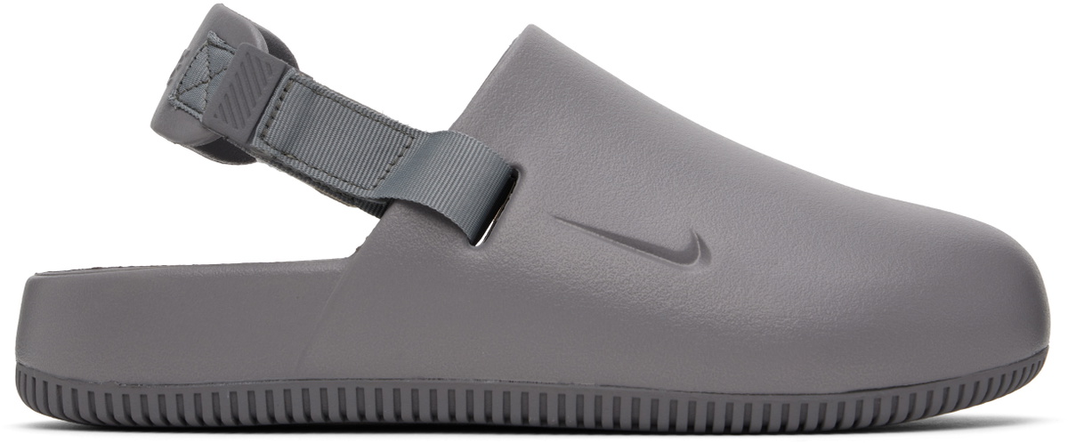 Nike Gray Calm Mules Nike