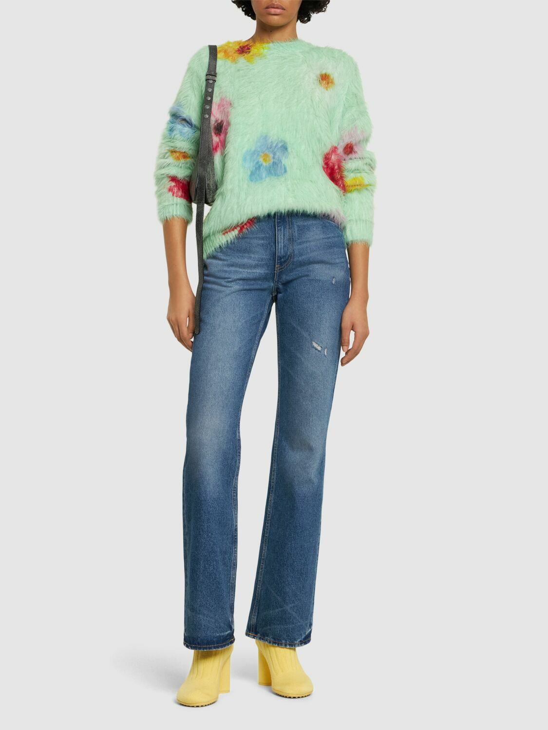 ACNE STUDIOS - Flowers Oversized Furry Sweater Acne Studios