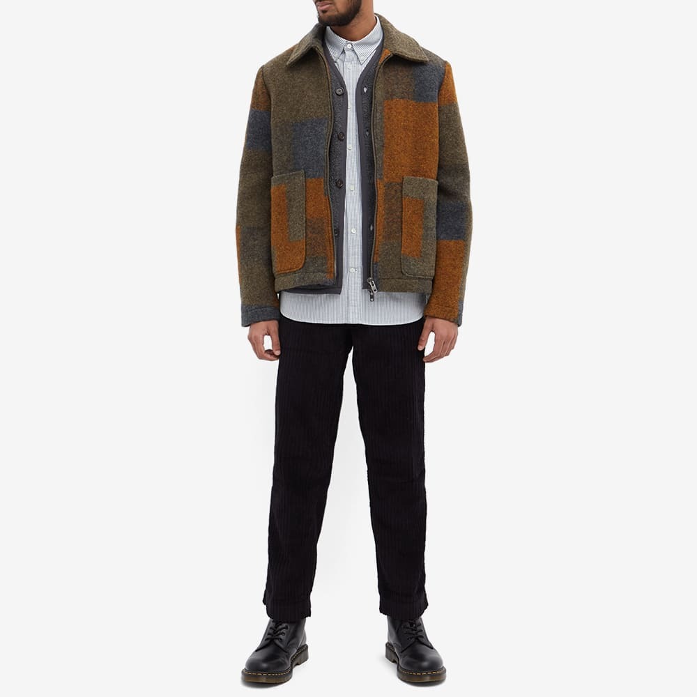 Universal Works Men's Lancaster Gilet in Grey Universal Works