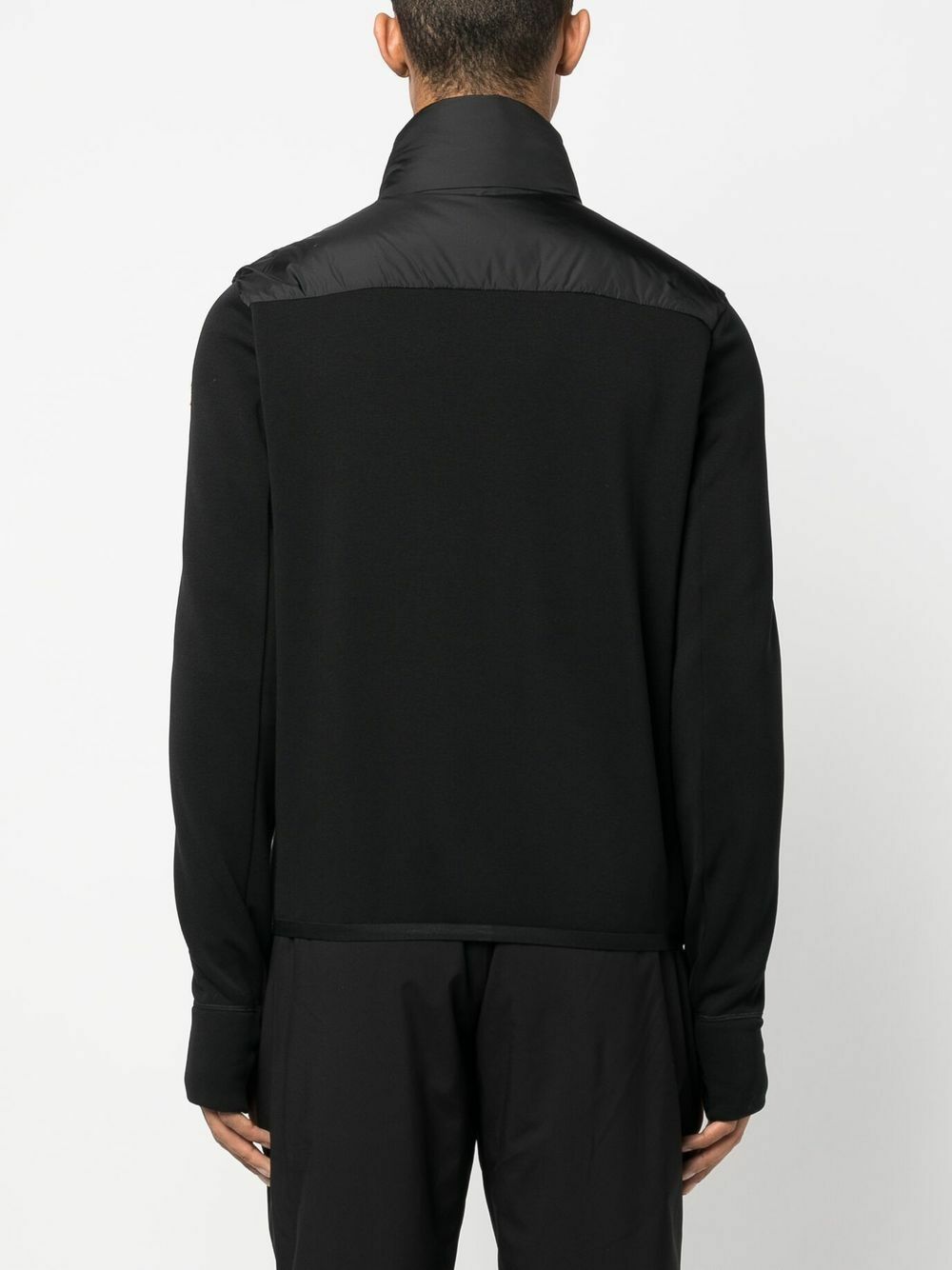 Moncler Grenoble Black Logo-Patch Funnel Neck Jacket Moncler Grenoble