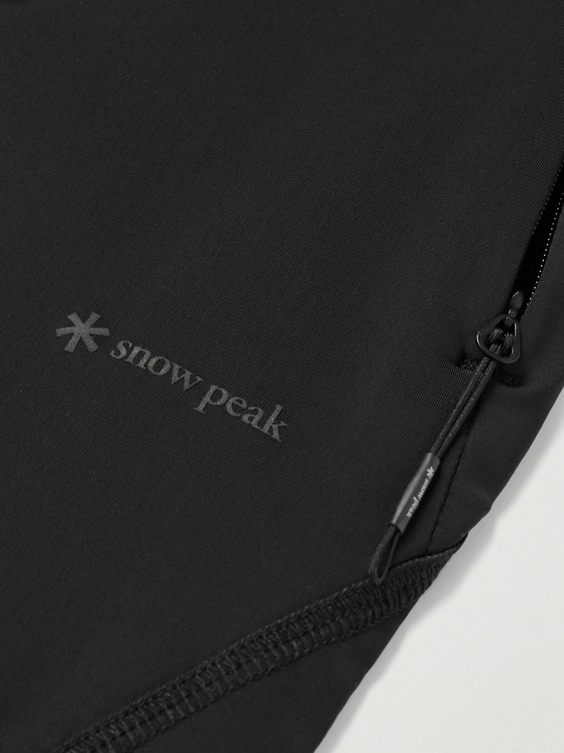 Snow Peak - Water-Side Straight-Leg Long-Length Swim Shorts - Black ...