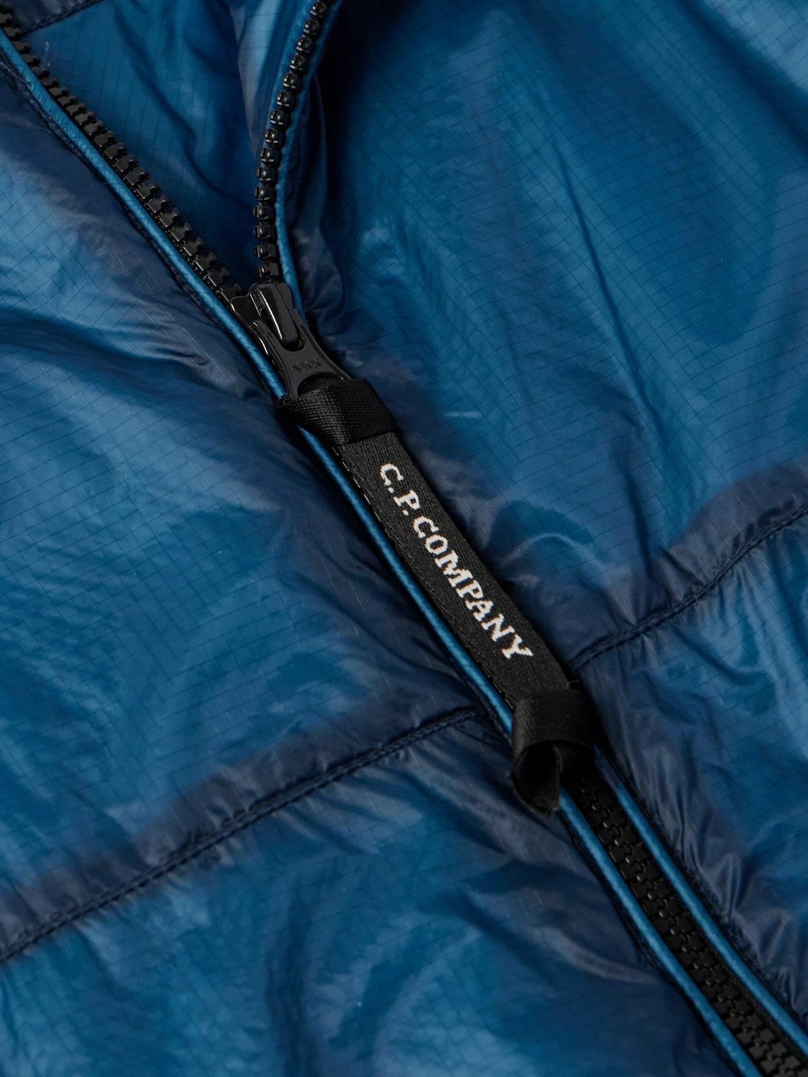 C.P. Company - Logo-Appliquéd Nada Shell Hooded Jacket - Blue C.P. Company