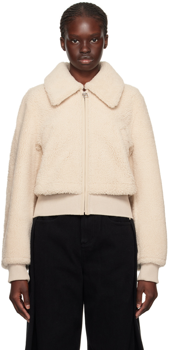 Wooyoungmi Beige Layered Shearling Jacket Wooyoungmi