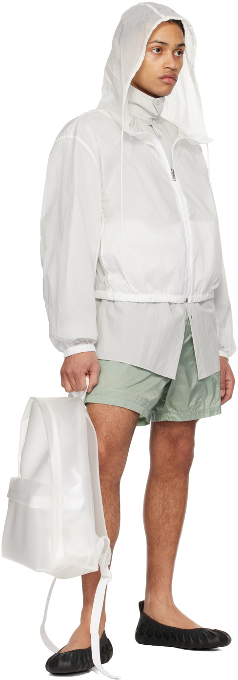 AMOMENTO White TPU Backpack AMOMENTO