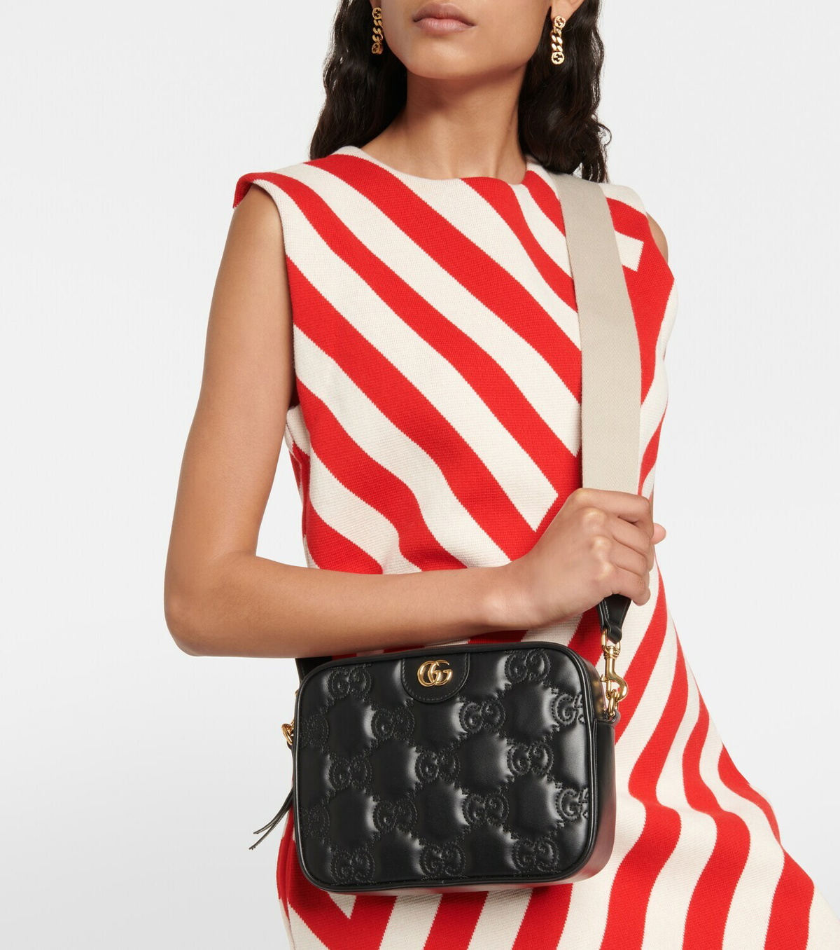 Gucci GG matelassé leather crossbody bag Gucci