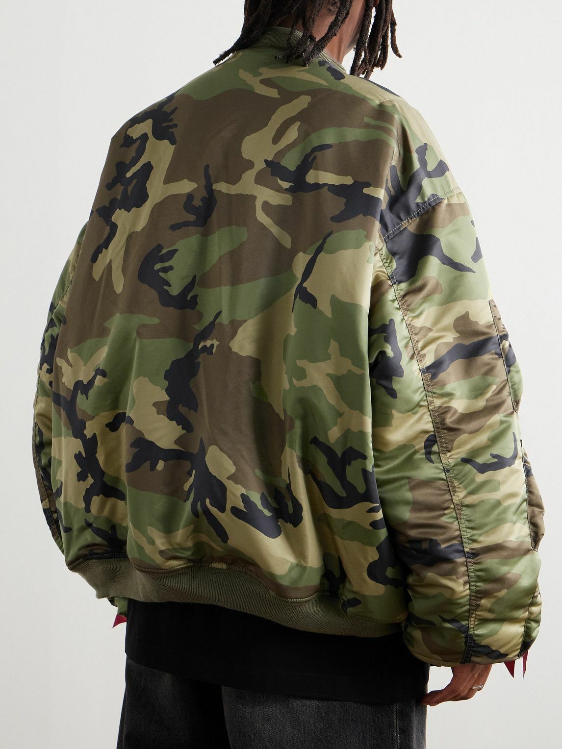 VETEMENTS - Reversible Shell Bomber Jacket - Green Vetements