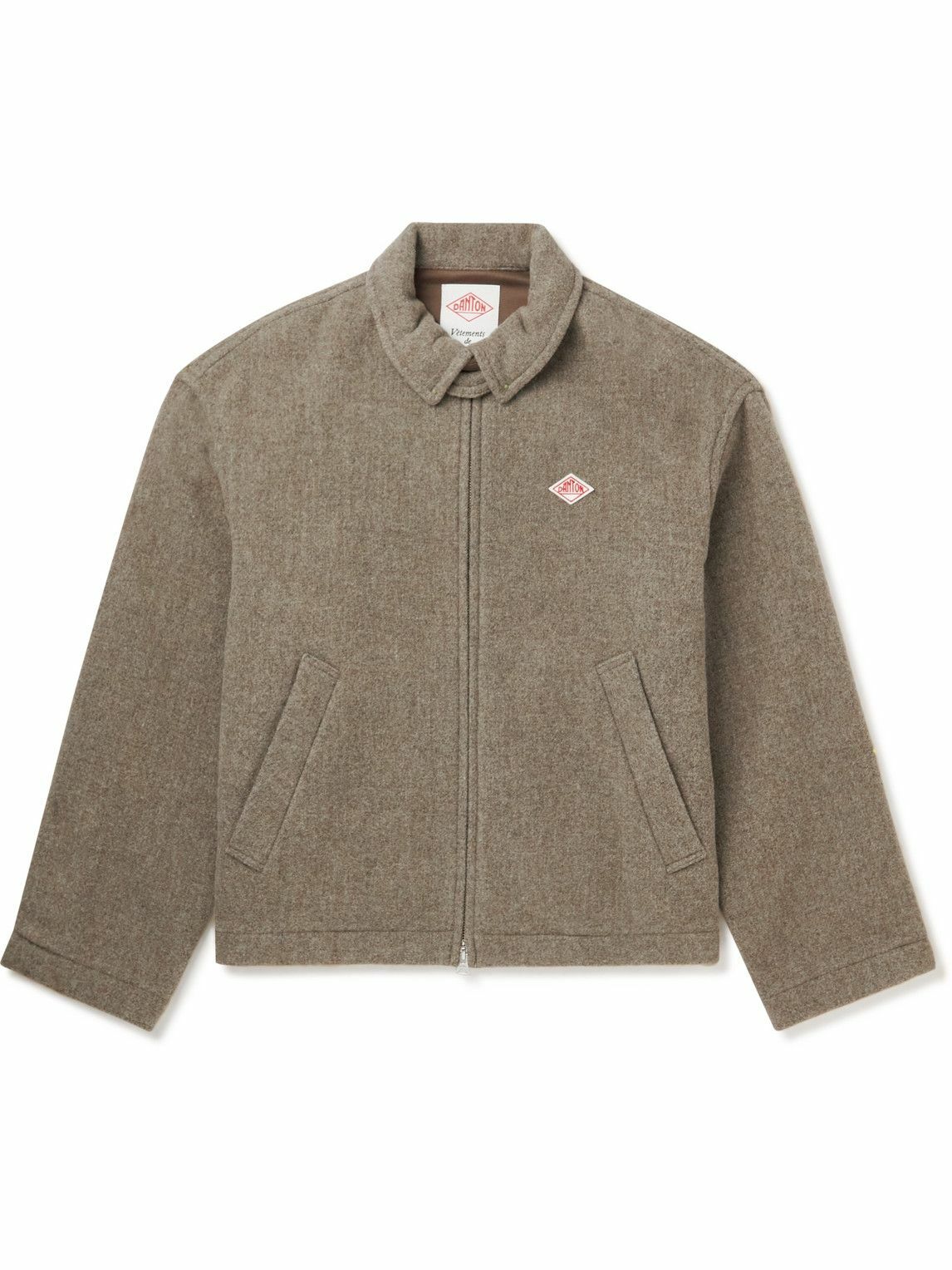 Danton - Logo-Appliquéd Wool-Blend Jacket - Gray Danton