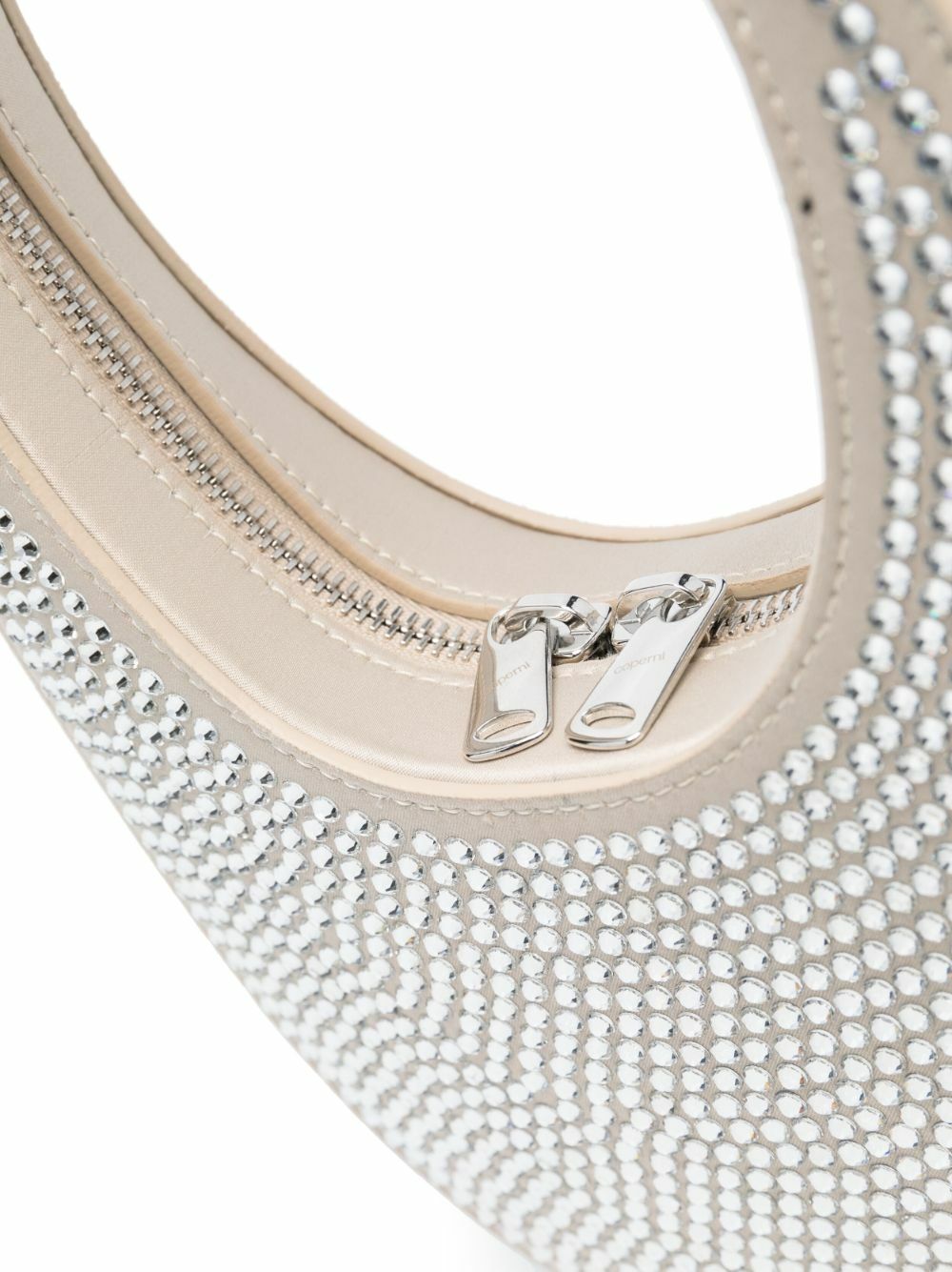 COPERNI - Mini Swipe Crystal Embellished Leather Handbag Coperni