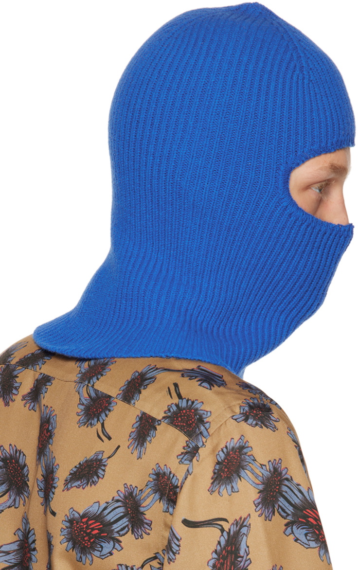 PS by Paul Smith Blue Ribbed Balaclava PS by Paul Smith