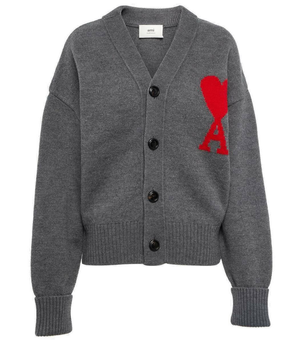 Ami Paris Ami de Cœur wool cardigan AMI