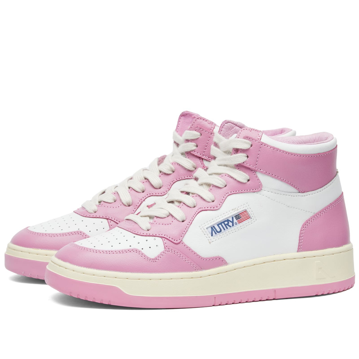 Autry Women's Medalist Mid Sneakers in Pink Autry