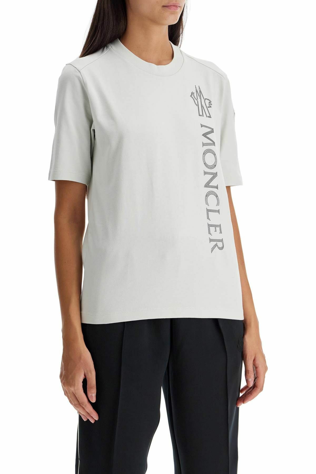 MONCLER textured logo t-shirt Grey Moncler
