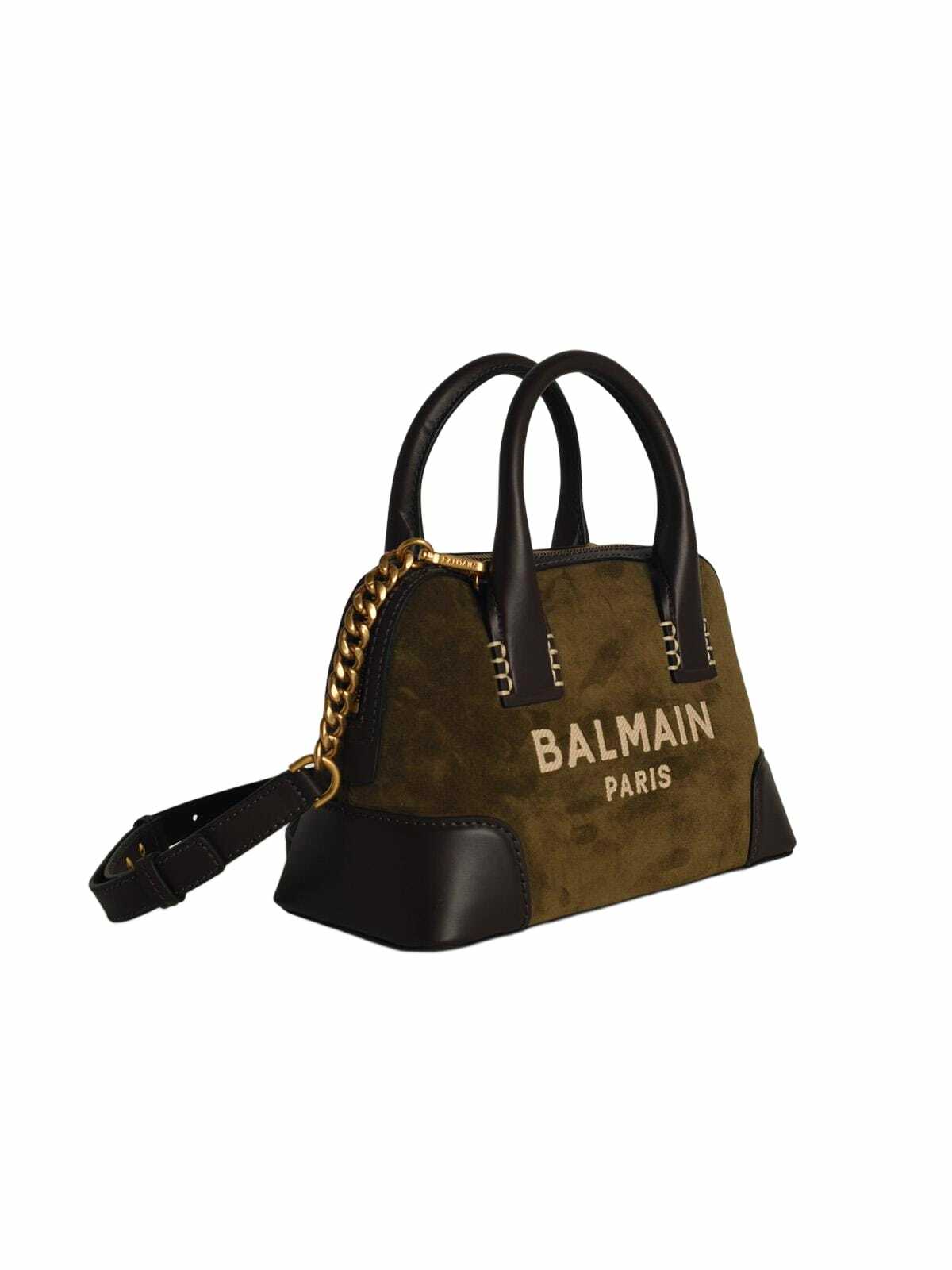 Balmain b-army Green Suede Bag Balmain