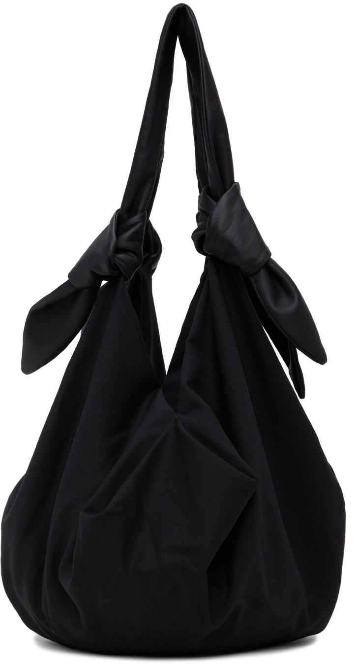 Y's Black Ribbon Shoulder Bag Ys