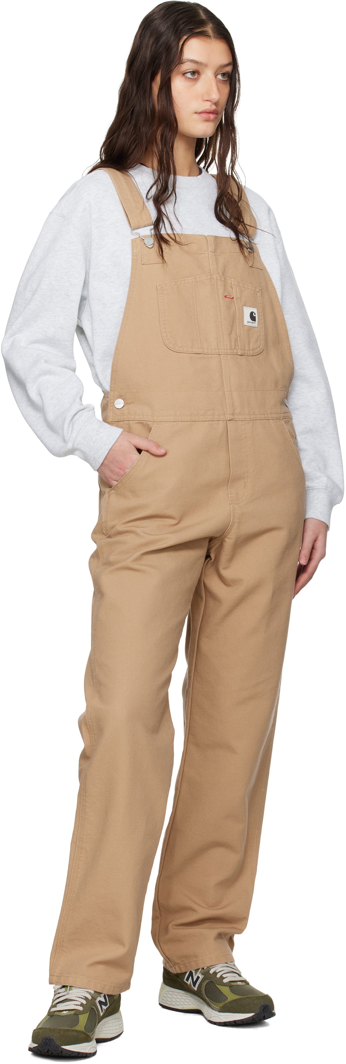 Carhartt Work In Progress Beige Bib Straight Overalls Carhartt WIP