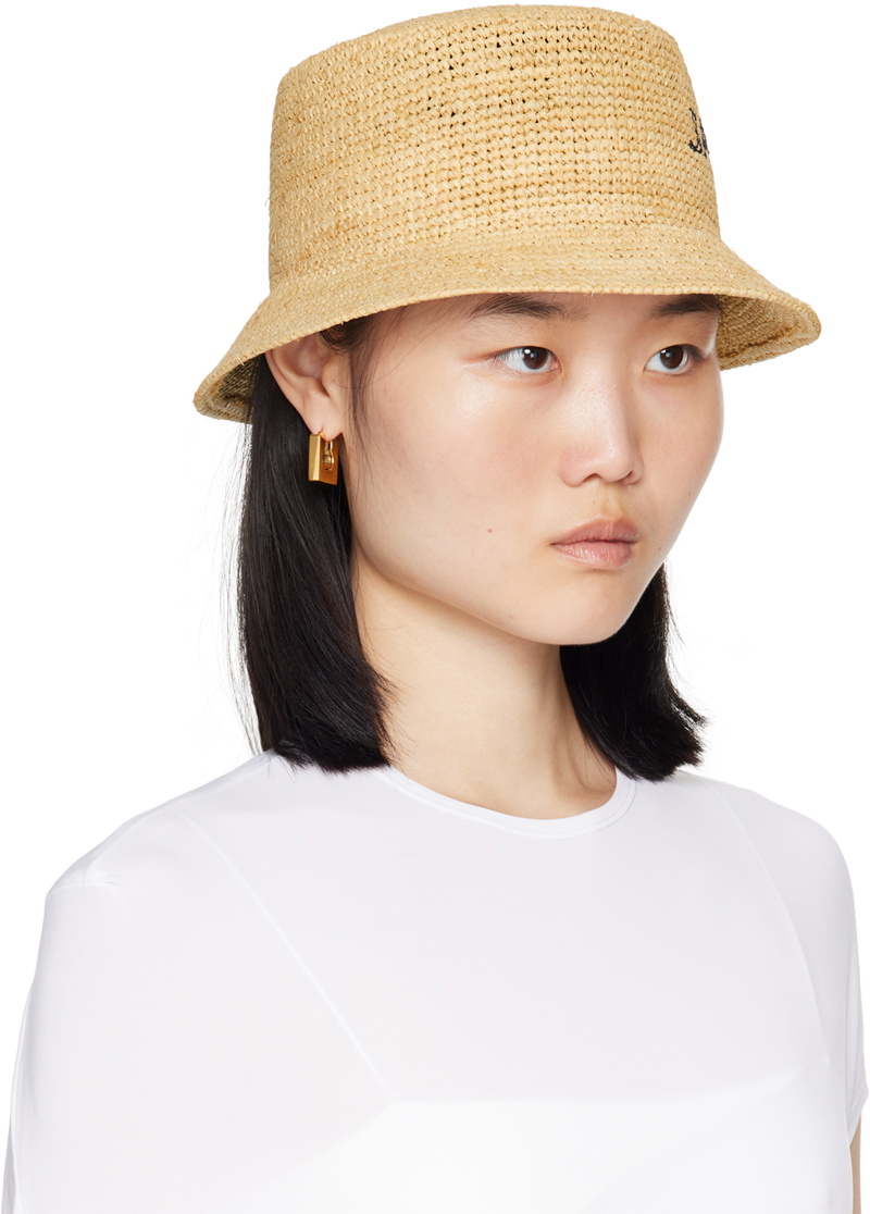JACQUEMUS Beige La Casa 'Le bob Pesco' Hat Jacquemus