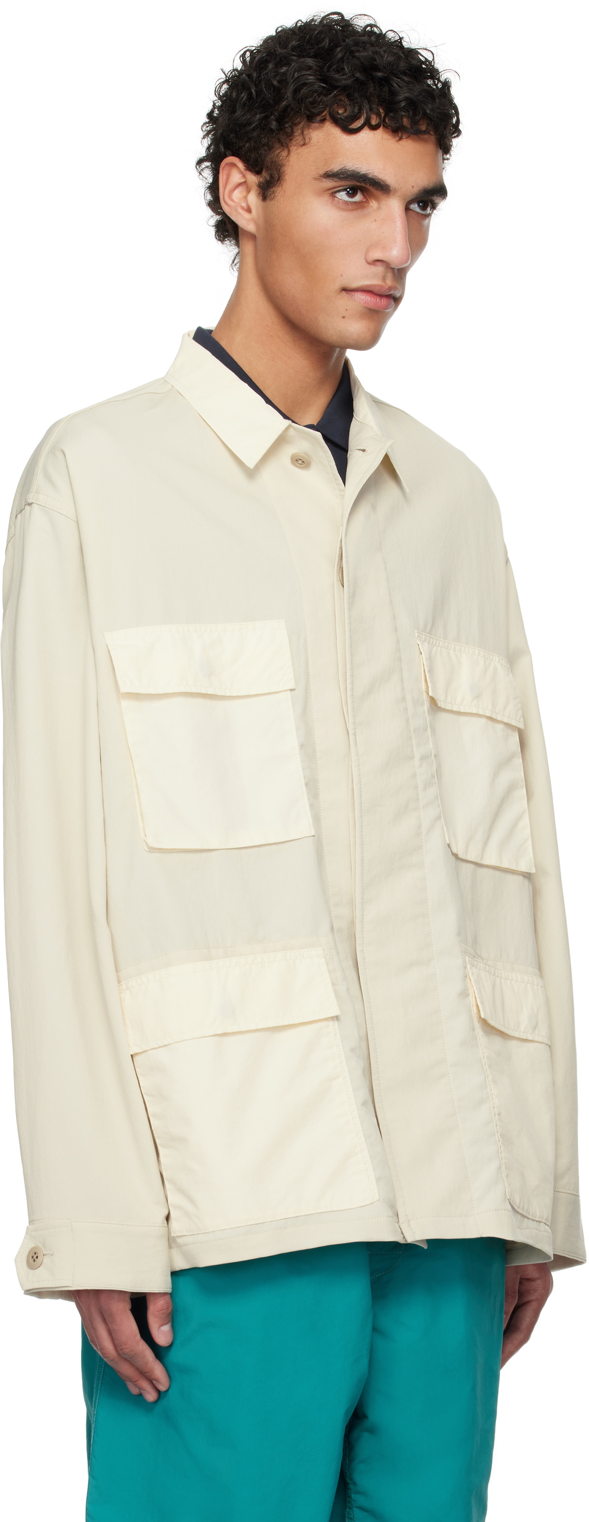nanamica Beige ALPHADRY Utility Jacket Nanamica