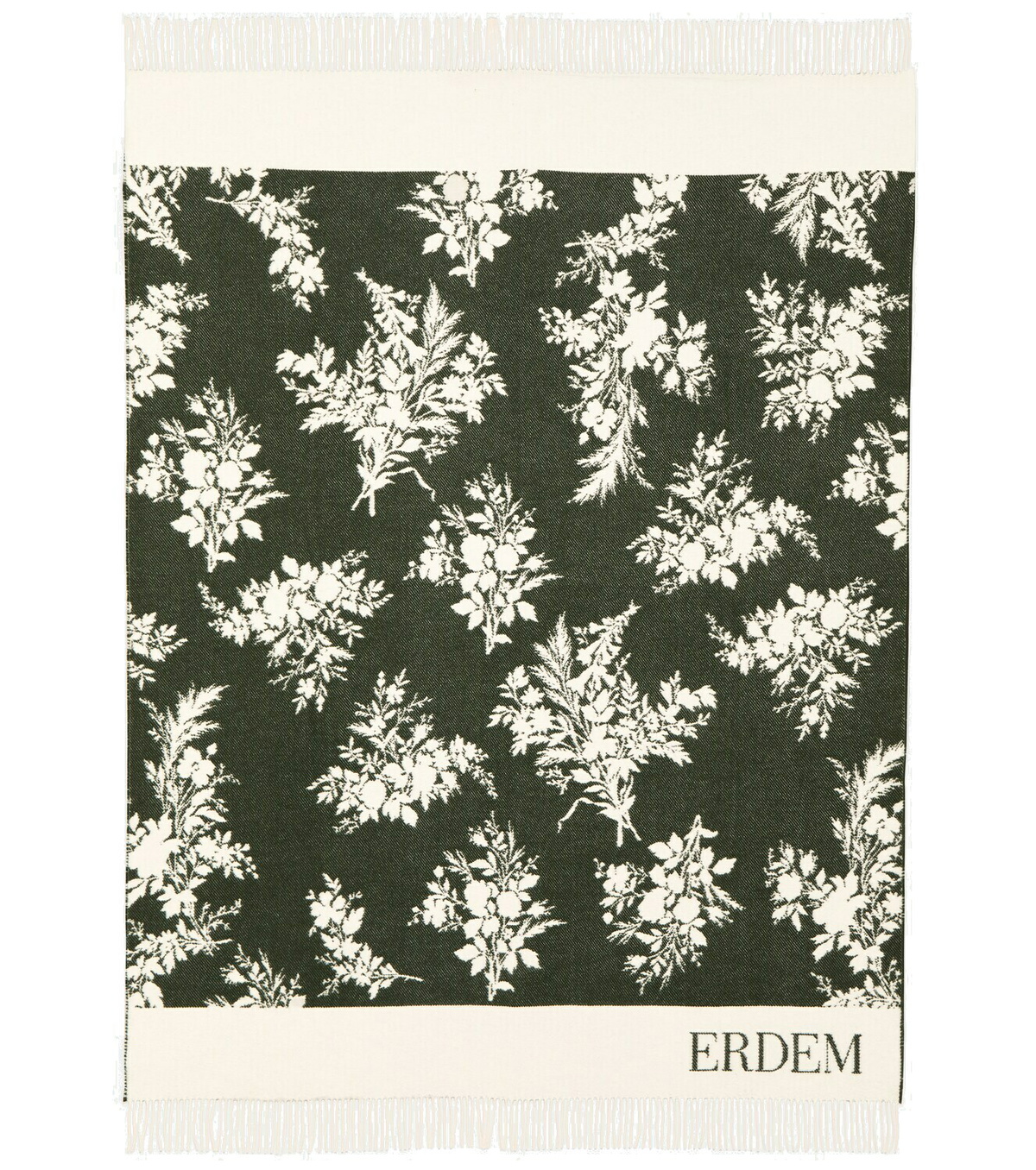 Erdem - Floral wool and cashmere throw Erdem