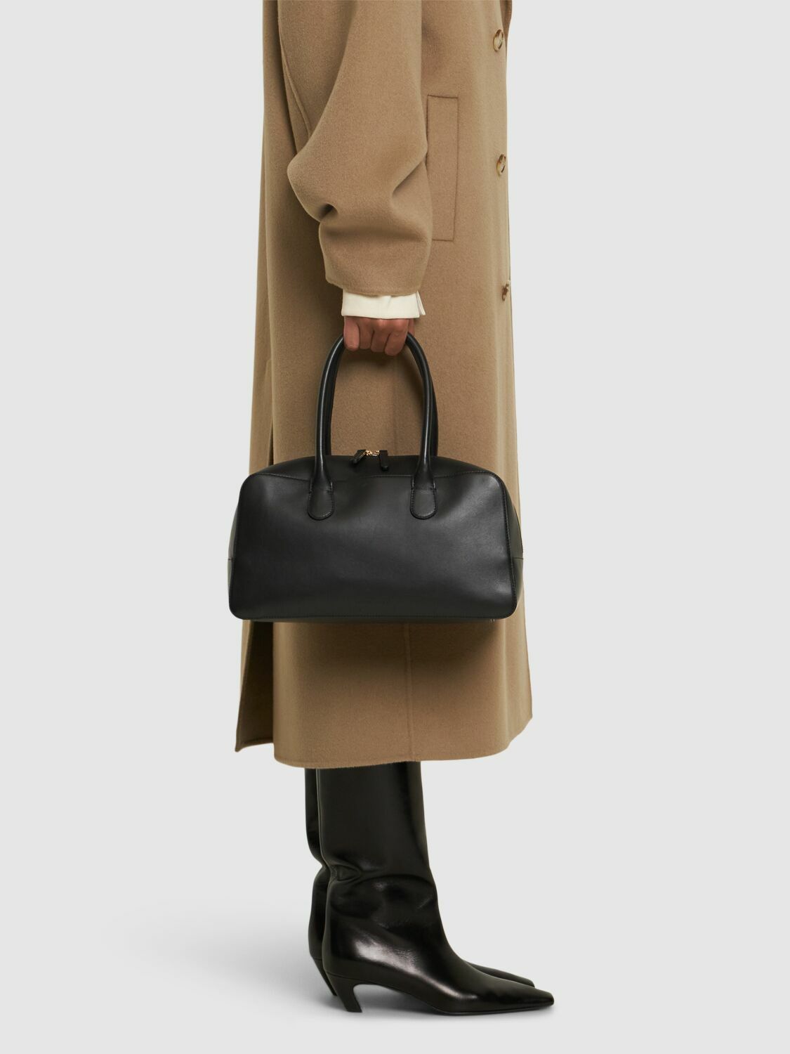 LOULOU STUDIO Jeru Leather Shoulder Bag Loulou Studio