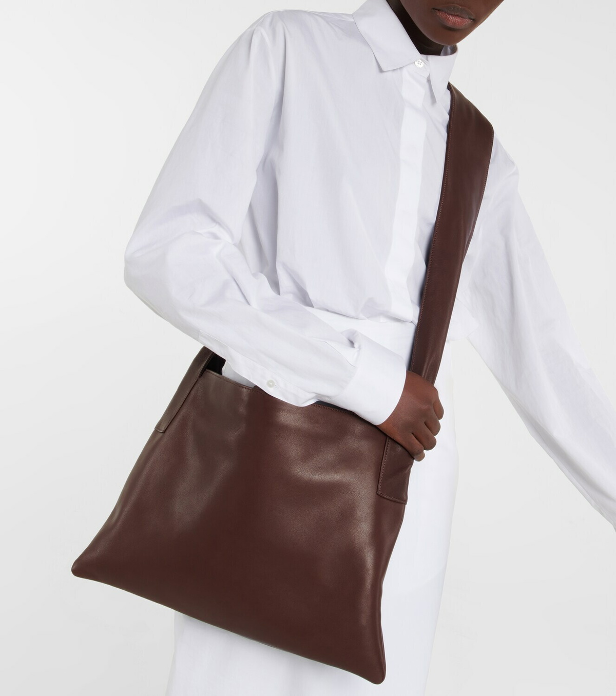 The Row Ryder leather shoulder bag The Row