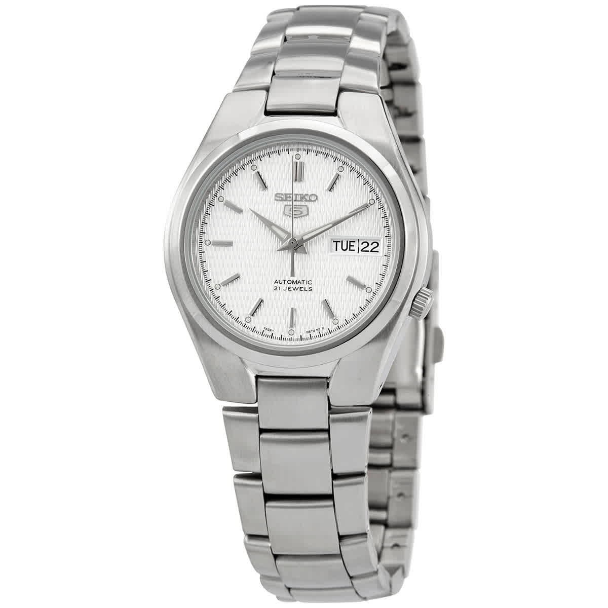 Seiko 5 Automatic Silver Dial Mens Watch SNK601K1 Seiko
