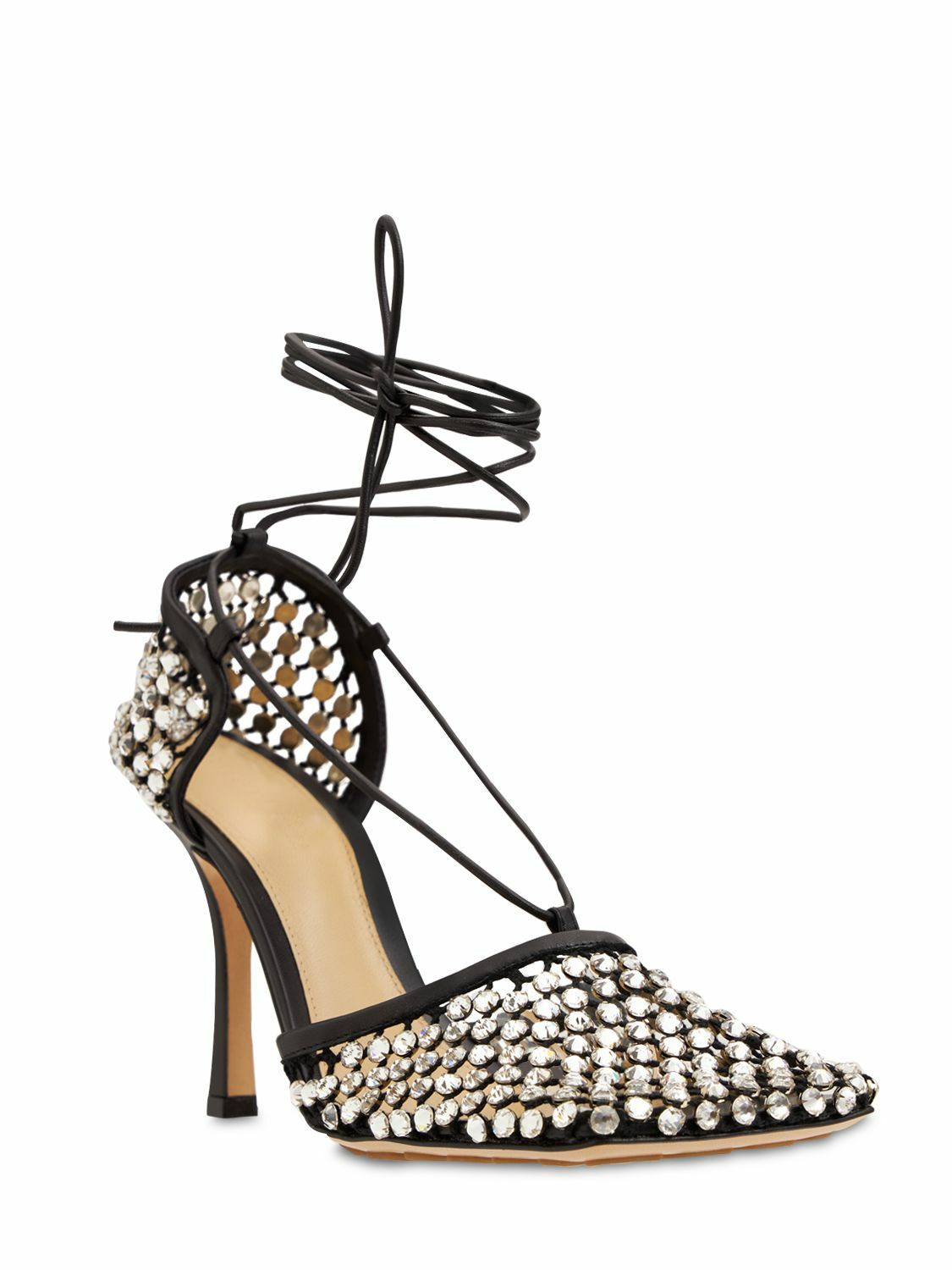 BOTTEGA VENETA - 90mm Sparkle Stretch Pumps Bottega Veneta