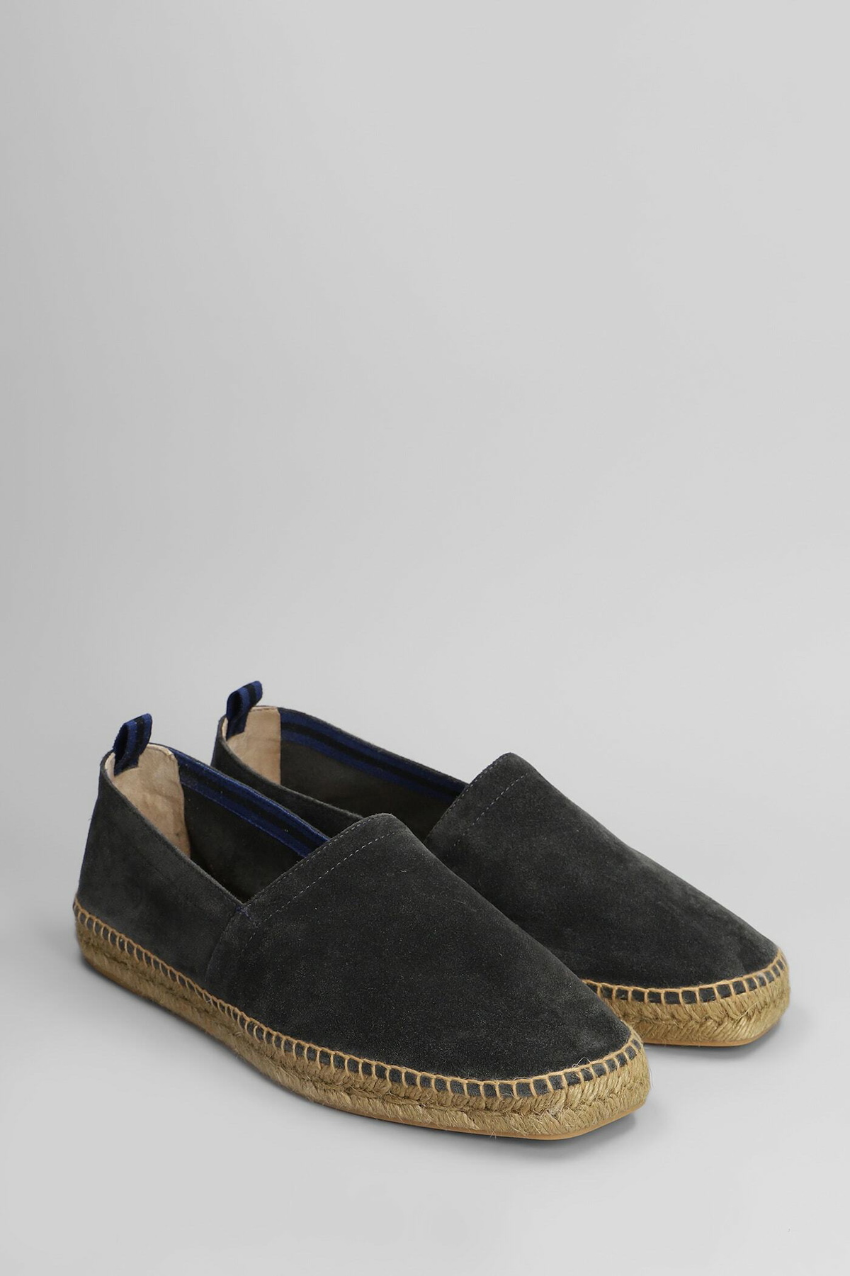 Castañer Pablo T-186 Espadrilles In Grey Suede Castaner