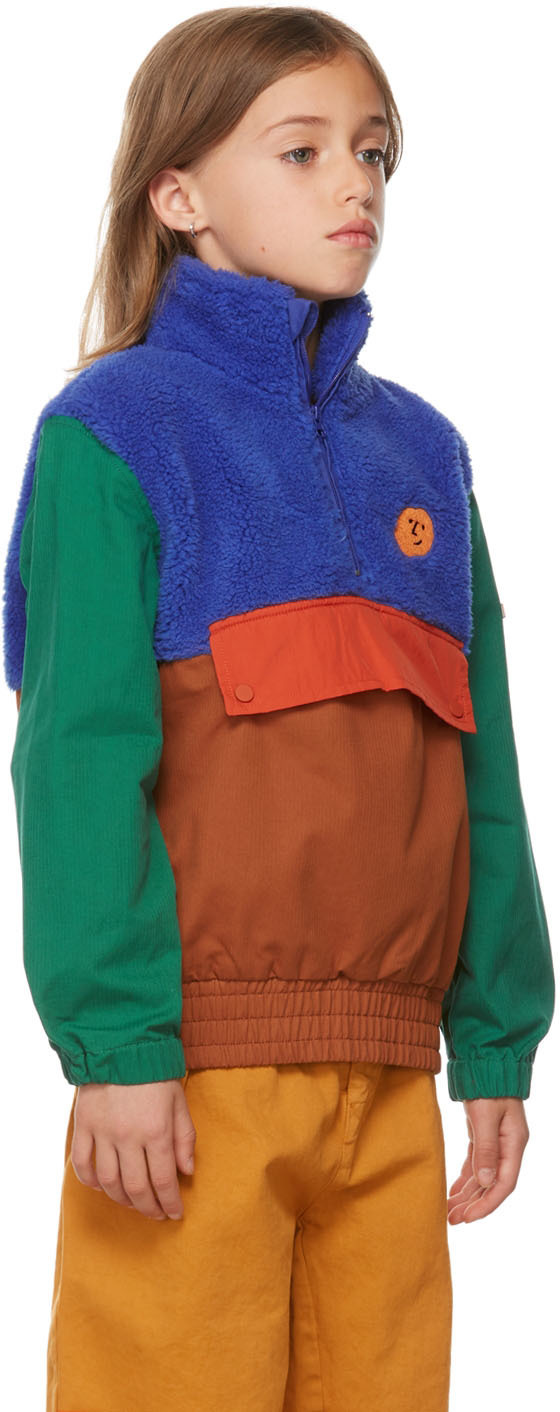 Bobo Choses Kids Multicolor Fleece & Twill Jacket Bobo Choses