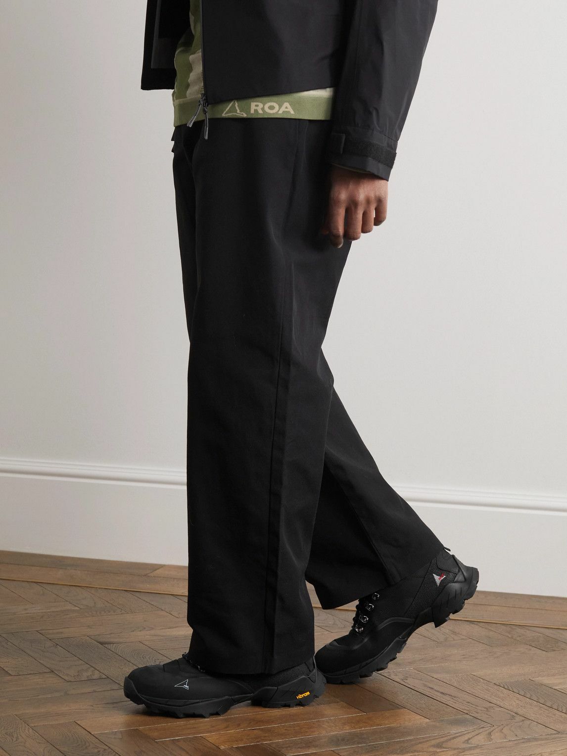 ROA - Andreas Strap Rubber-Trimmed Ripstop Boots - Black ROA