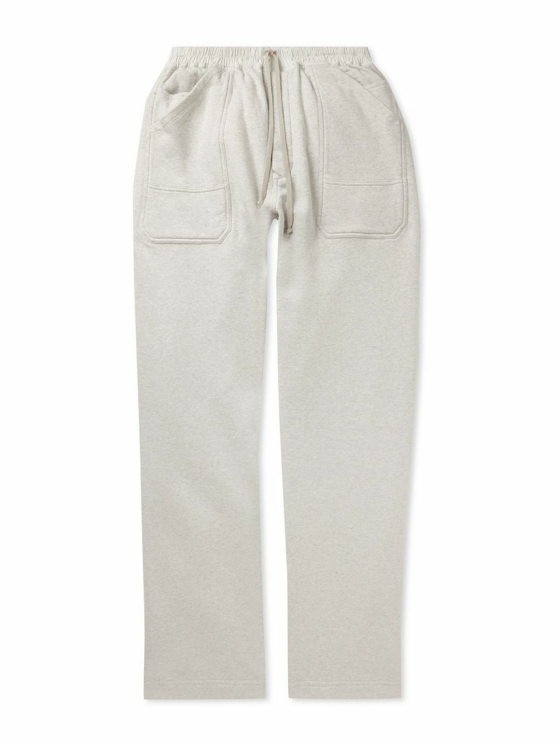 DRKSHDW by Rick Owens - Wide-Leg Cotton-Jersey Sweatpants - Gray Rick ...