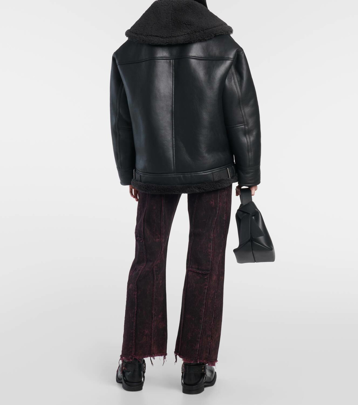 Acne Studios Shearling-lined leather jacket Acne Studios