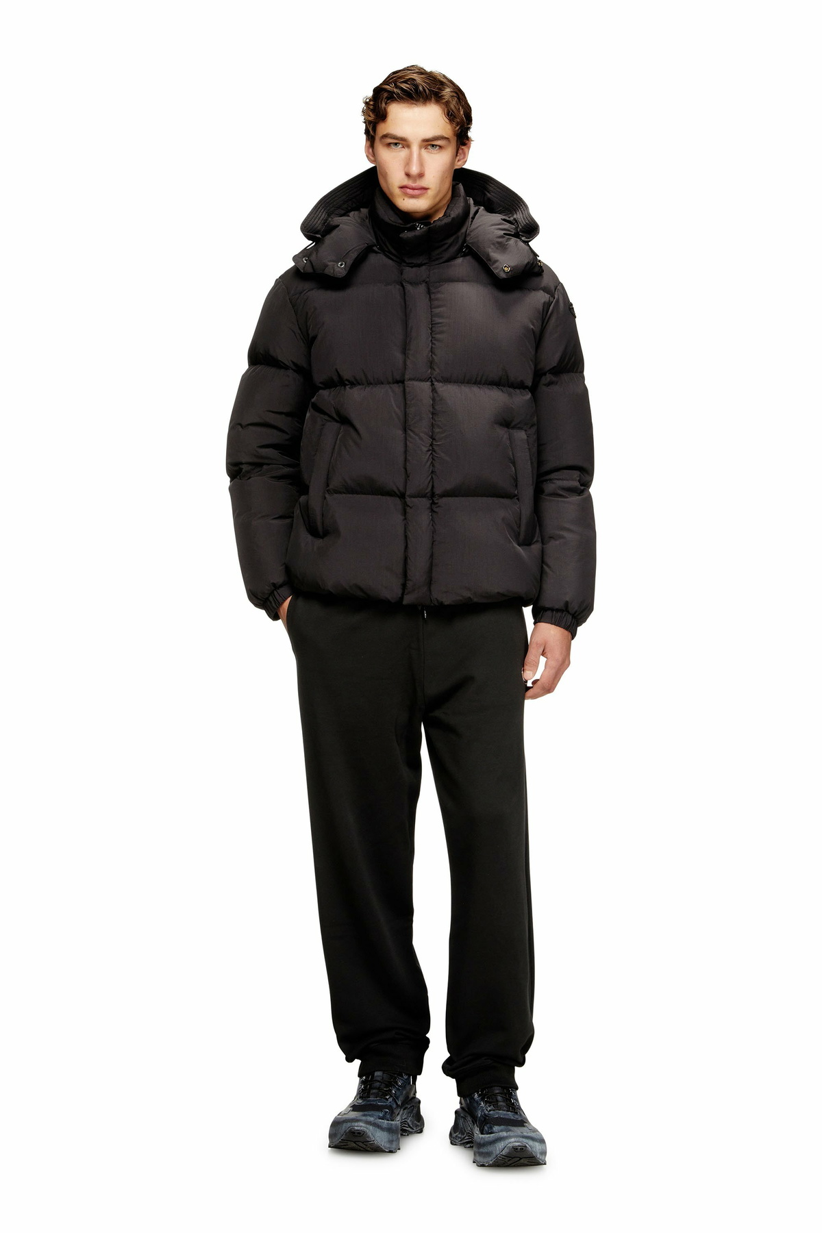 Diesel Quilted down jacket in Viral Off Taslan - Winter Jackets Mens in ...