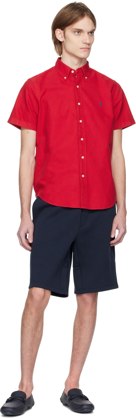Polo Ralph Lauren Red Garment-Dyed Shirt Polo Ralph Lauren