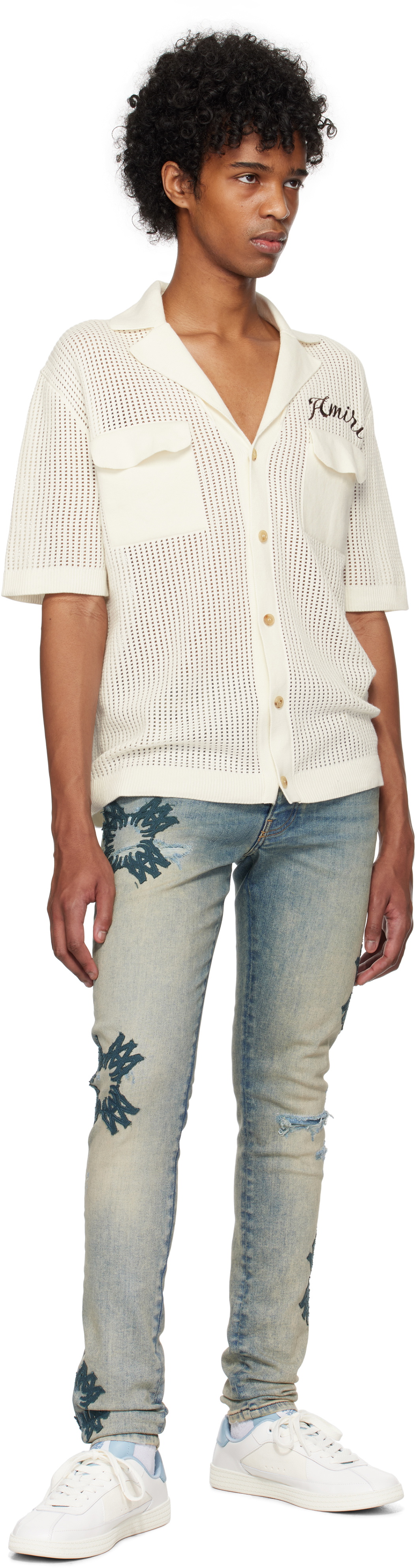 AMIRI Beige Mesh Shirt Amiri