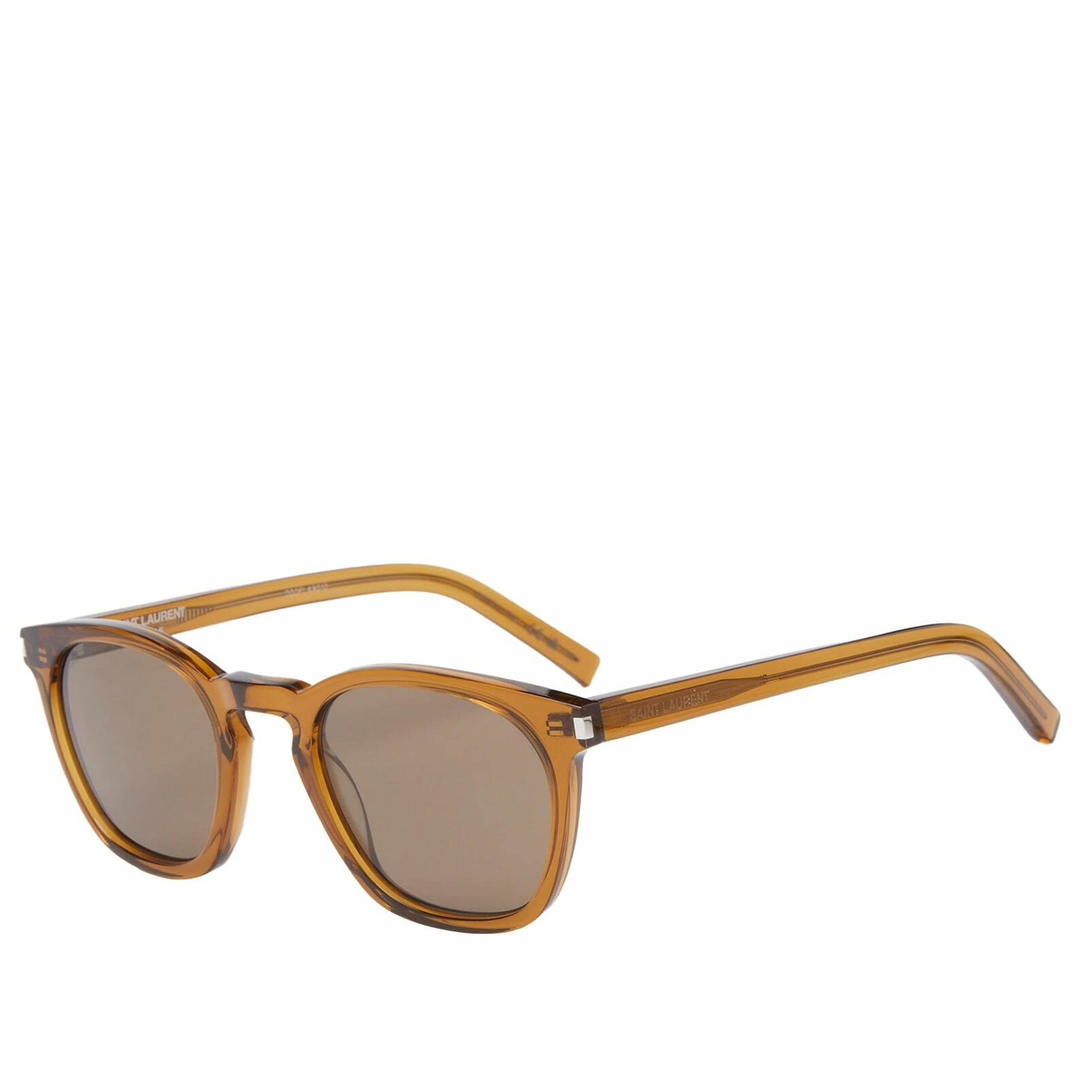 Saint Laurent Sunglasses Saint Laurent SL 28 Sunglasses in Brown Saint ...