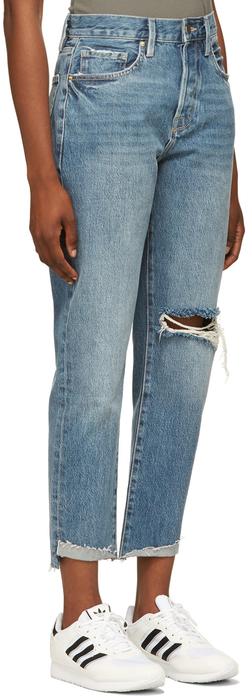 Frame Blue 'Le Original' Front Cuff Jeans Frame Denim