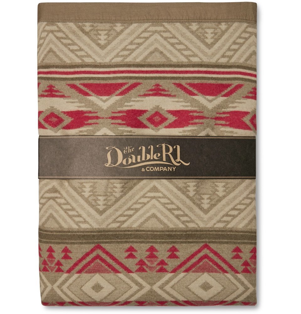 RRL - Cotton and Wool-Blend Jacquard Blanket - Brown RRL