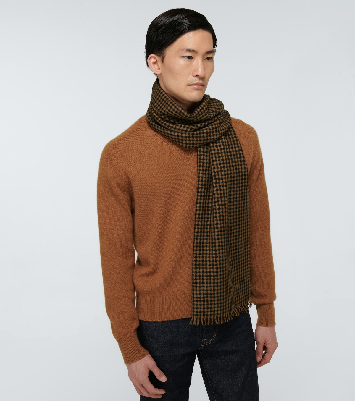 Tom Ford - Checked wool scarf TOM FORD