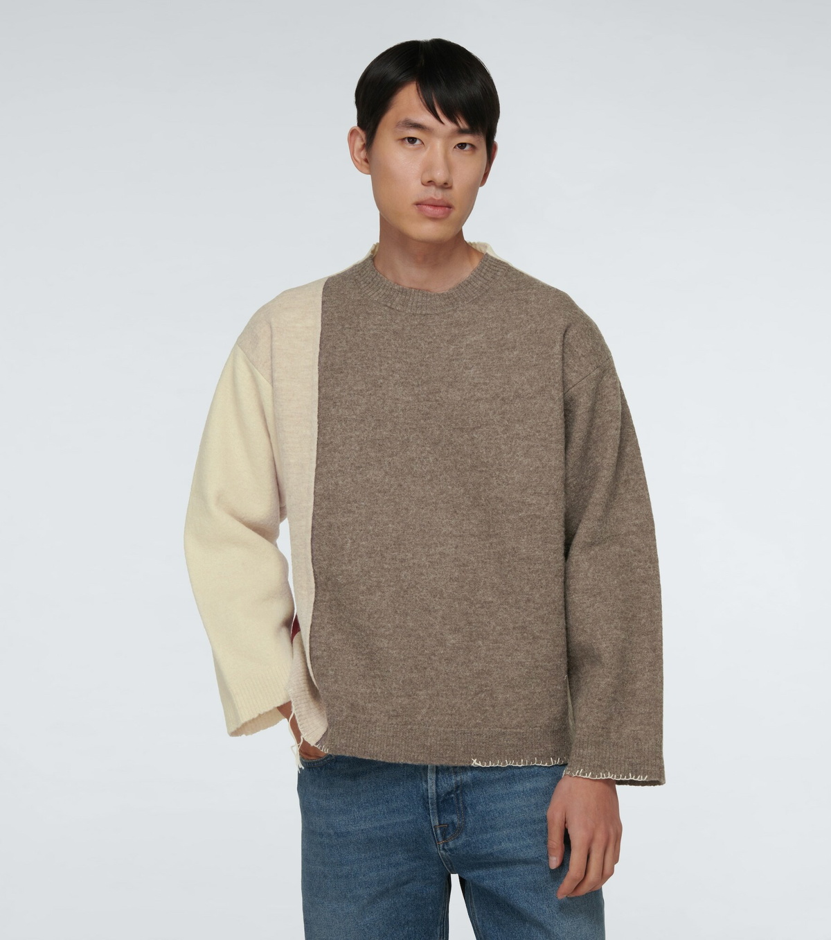 Maison Margiela - Wool colorblocked sweater Maison Margiela