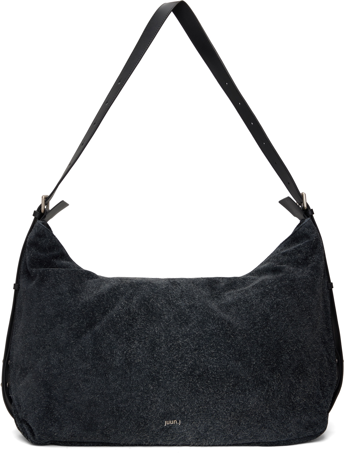 Juun.J Gray Nubuck Leather Bag Juun.J