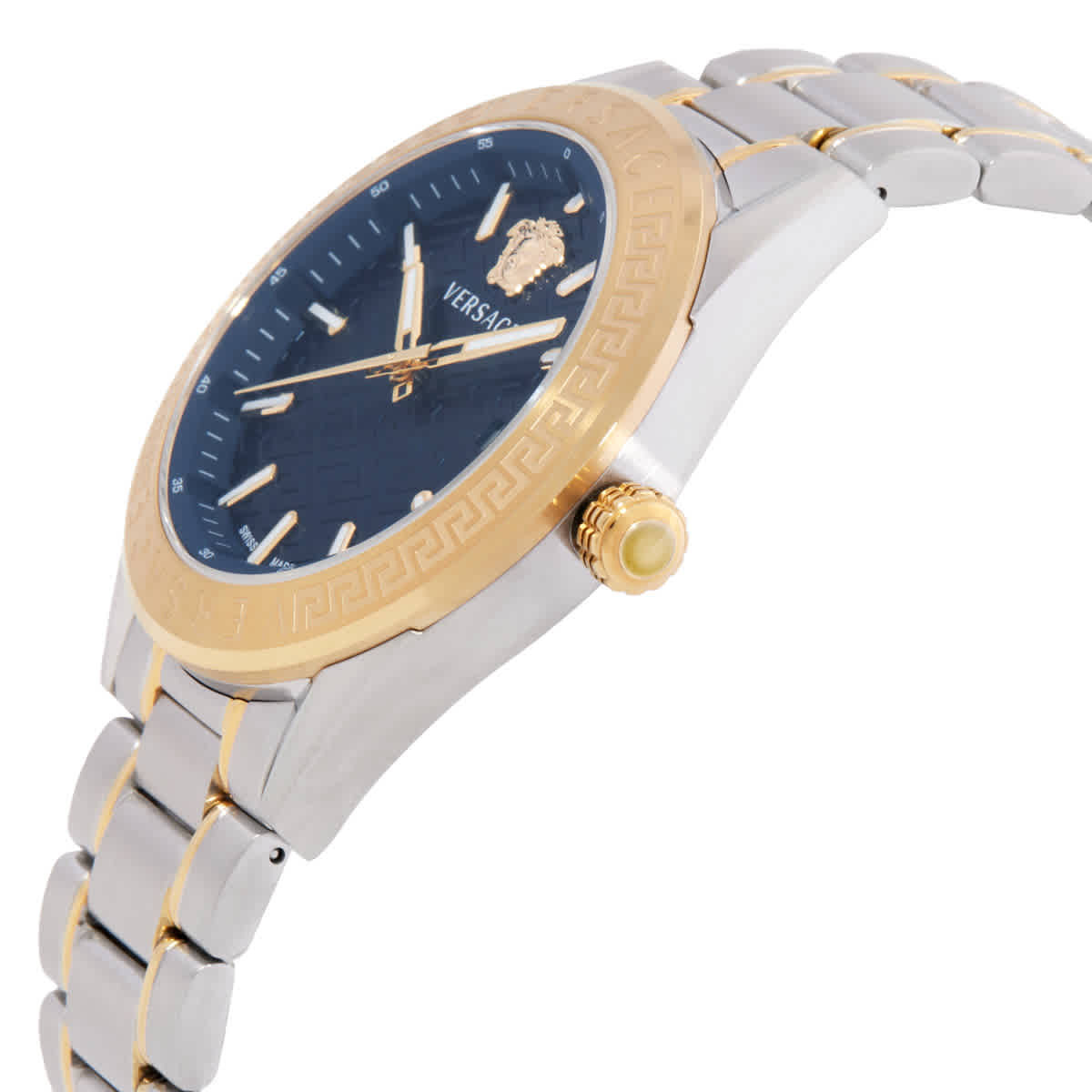 Versace V-Code Quartz Blue Dial Mens Watch VE6A00523 Versace