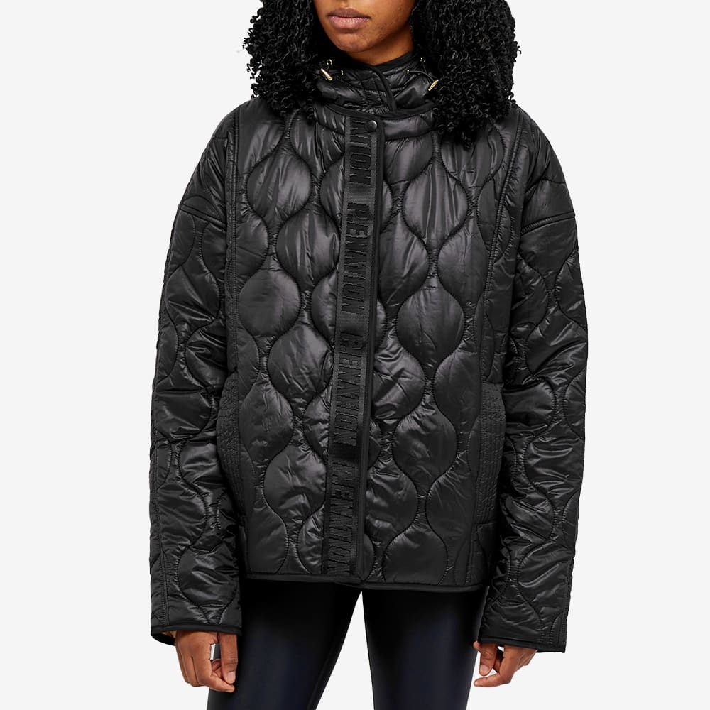 P.E Nation Women's Advocate Longline Padded Jacket in Black P.E Nation