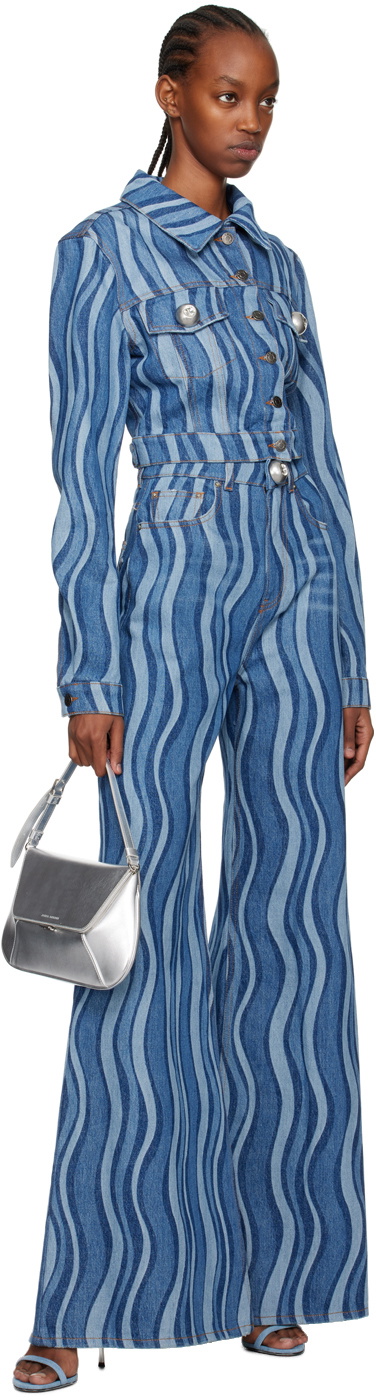 Amina Muaddi Silver Ami Bag Amina Muaddi