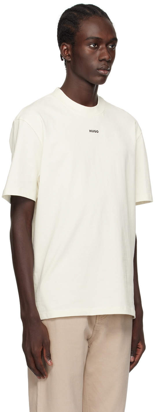 Hugo Off-White Heavyweight T-Shirt Hugo Boss