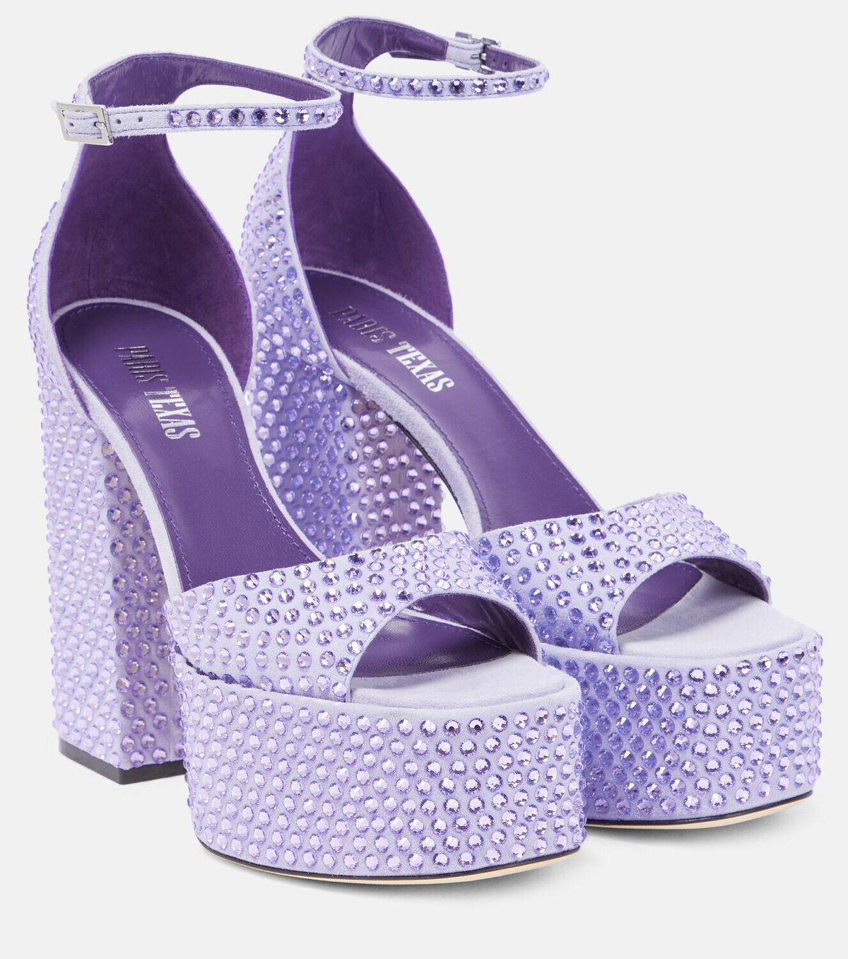 Paris Texas - Holly Tatiana embellished leather platform sandals Paris ...
