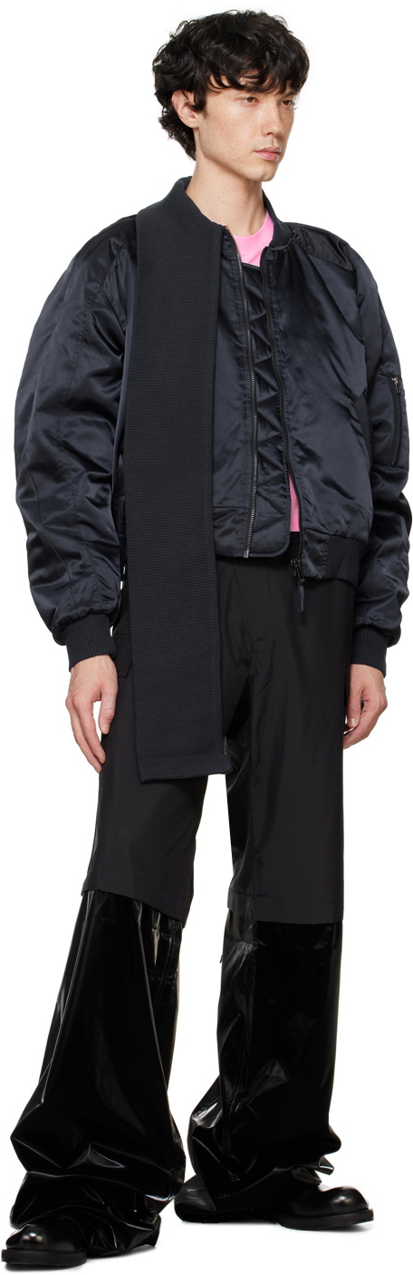 Ottolinger Navy Scarf Bomber Jacket Ottolinger