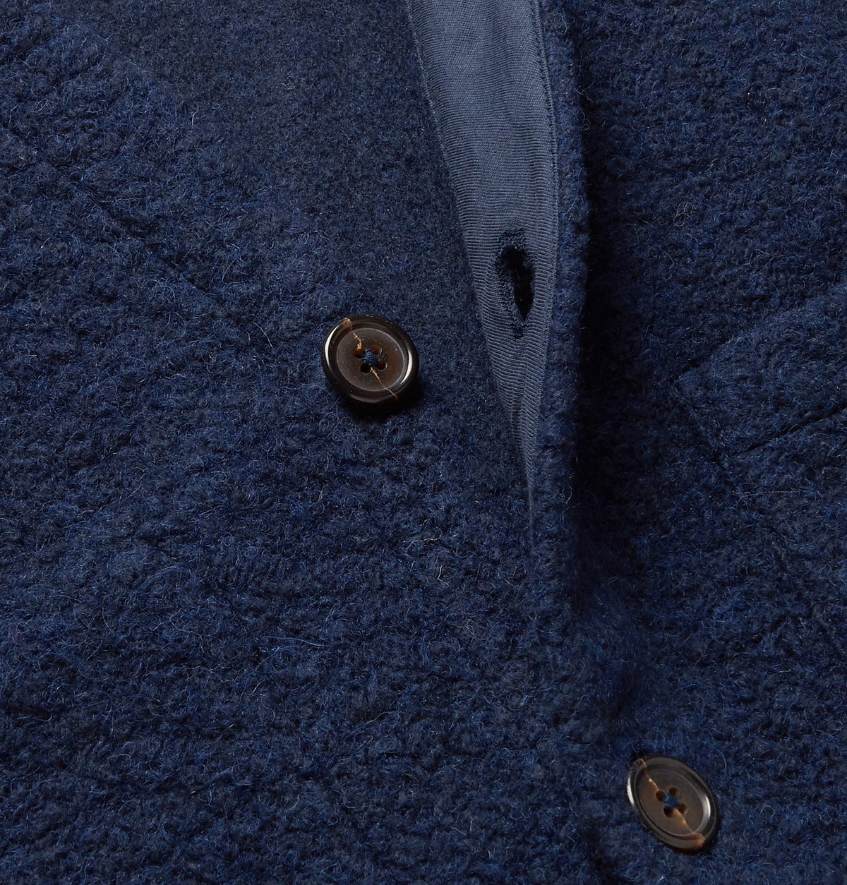 Universal Works - Fleece Cardigan - Blue Universal Works