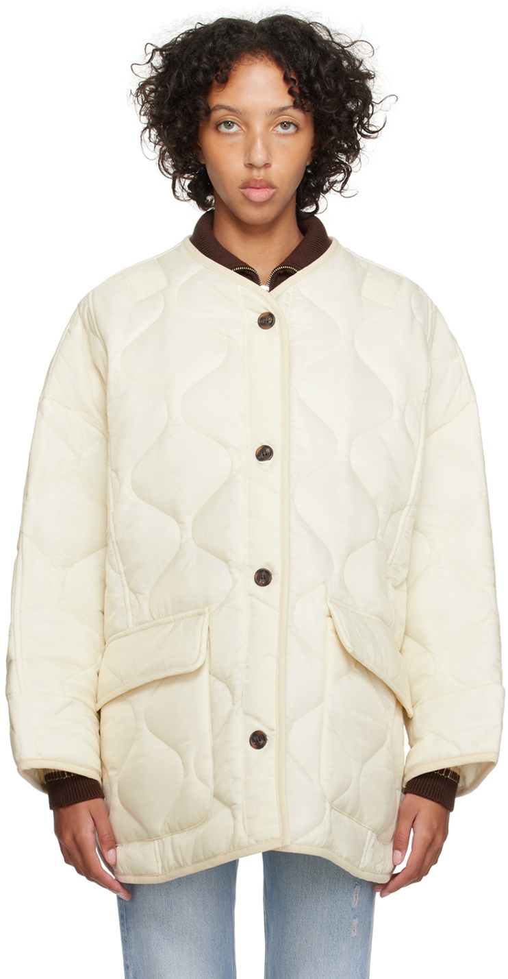The Frankie Shop Off-White Teddy Jacket The Frankie Shop The Frankie Shop Off-White Teddy Jacket The Frankie Shop